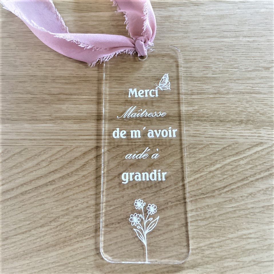 Marque page en plexi - Joli Bois